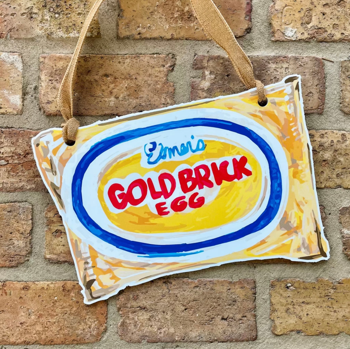 Elmer's Gold Brick Easter Egg Door Hanger – Whereable Art